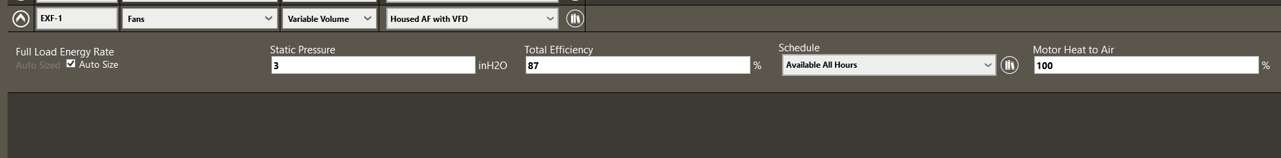 Component Selection Bar